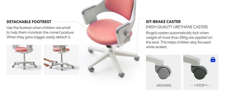 Ringo Ergonomic Kids Chair with Footrest in Australia | SIDIZ AUSTRALIA