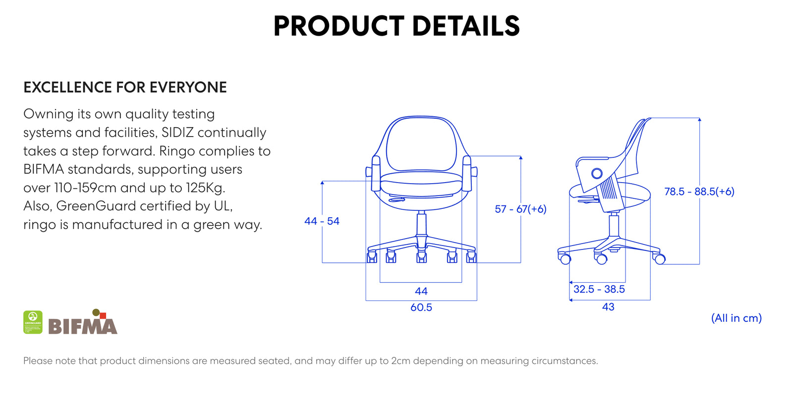 Ringo Ergonomic Kids Chair with Footrest in Australia | SIDIZ AUSTRALIA